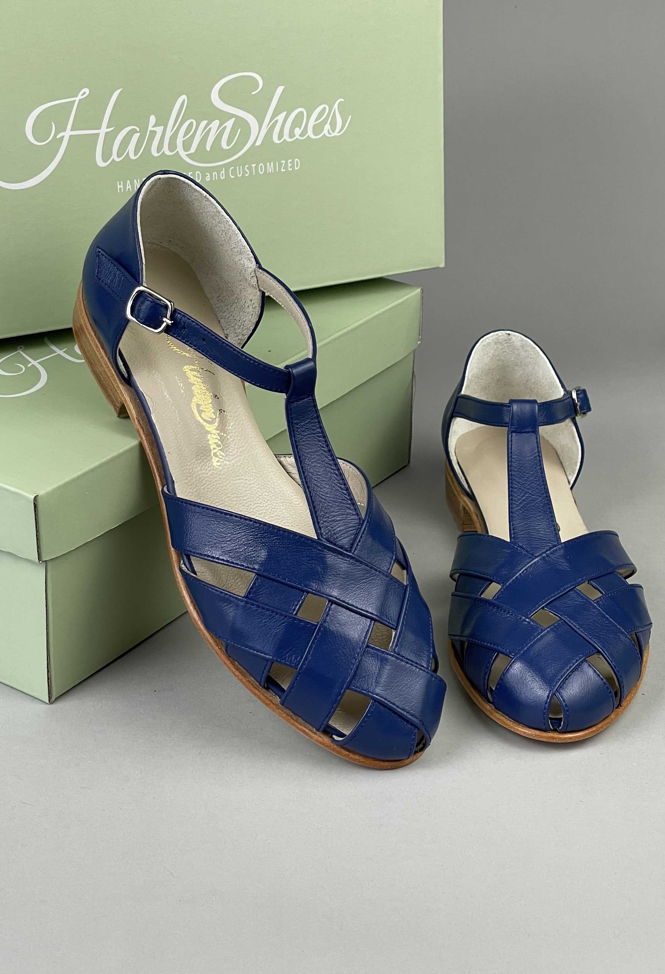 Summer Blue Leather 1.5 cm heel